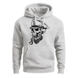 Neverless Sweatshirt 'Captain Skull 2' Herren Gr&ouml;&szlig;e L grau