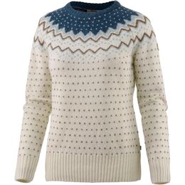 Fj&auml;llr&auml;ven Fj&auml;llr&auml;ven Pullover '&Ouml;vik' Damen Gr&ouml;&szlig;e XL creme / blau
