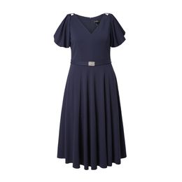 Ulla Popken Midikleid Damen Gr&ouml;&szlig;e 48 marine Winterkleid