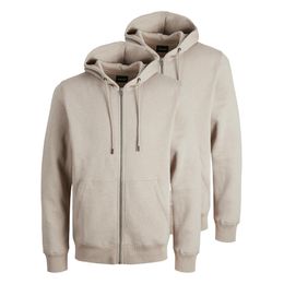 Jack & Jones Jack & Jones Sweatjacke 'Bradley' Herren Gr&ouml;&szlig;e L offwhite