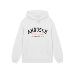 F4NT4STIC Hoodie 'Knut & Jan Hamburg Ah&ouml;&ouml;sch Plattdeutsch' Herren Gr&ouml;&szlig;e XXL offwhite