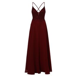 LUXUAR Fashion Abendkleid ' ' Damen Gr&ouml;&szlig;e 40 bordeaux Winterkleid