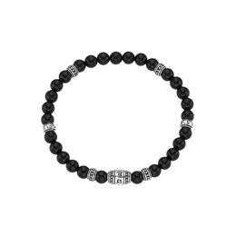 Giorgio Martello Milano Armband Herren Gr&ouml;&szlig;e 20 schwarz / silber