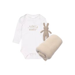 Liliput Set: Body, Decke, Kuscheltiere 'Kleines Wunder' Jungen Gr&ouml;&szlig;e 74/80 chamois / ecru / dunkelbeige