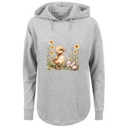 F4NT4STIC Sweatshirt 'Niedliche Enten Ostereier' Damen Gr&ouml;&szlig;e XS gelb / grau / gr&uuml;n