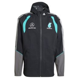 adidas Performance Jacke 'Mercedes-AMG Petronas Formel 1 Team Mechanics' Herren Gr&ouml;&szlig;e M t&uuml;rkis / grau / schwarz