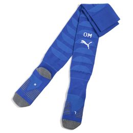 Puma Sportsocken 'Olympique de Marseille 25/26' Herren Gr&ouml;&szlig;e 39/42 royalblau / grau / wei&szlig;