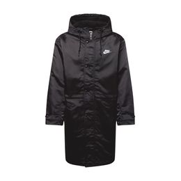 Nike Sportswear Parka 'Club Stadium' Herren Gr&ouml;&szlig;e M schwarz / wei&szlig;