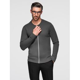 Ombre Strickjacke 'OM-SWZS-0146' Herren Gr&ouml;&szlig;e XL dunkelgrau