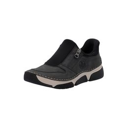 Rieker Slip On Damen Gr&ouml;&szlig;e 40 anthrazit / schwarz