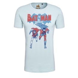 logoshirt T-Shirt 'Batman & Robin' Damen Gr&ouml;&szlig;e XS hellblau