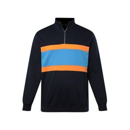 Boston Park Sweatshirt Herren Gr&ouml;&szlig;e L marine / azur / mandarine