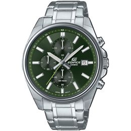 Casio Uhr 'Edifice' Herren Gr&ouml;&szlig;e One Size dunkelgr&uuml;n / silber