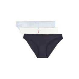 Etam Slip 'Jackie' Damen Gr&ouml;&szlig;e XL marine / hellblau / wei&szlig; / offwhite