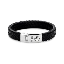 Rebel & Rose Rebel & Rose Armband Herren Gr&ouml;&szlig;e 18 schwarz / silber