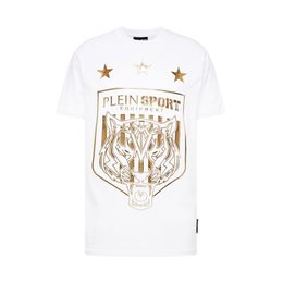 Plein Sport T-Shirt 'Tiger' Herren Gr&ouml;&szlig;e M gold / schwarz / wei&szlig;