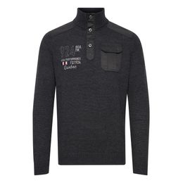 FQ1924 Pullover 'ERLONG' Herren Gr&ouml;&szlig;e L schwarz / wei&szlig;