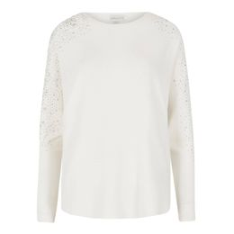Apricot Lace Rhinestone Embellished Jumper ' ' Damen Gr&ouml;&szlig;e XS wei&szlig;