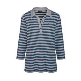 GOLDNER Shirt Damen Gr&ouml;&szlig;e 6XL blau / navy / grau