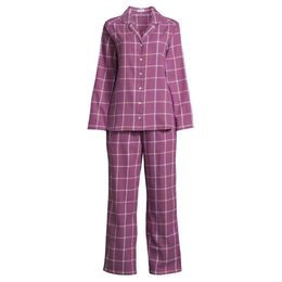 Seidensticker Pyjama 'Classic Flanell' Damen Gr&ouml;&szlig;e XXXL lila Winterkleid