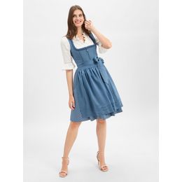 Kr&uuml;ger Dirndl Kr&uuml;ger Madl Kleid Damen Gr&ouml;&szlig;e 42 blau Winterkleid