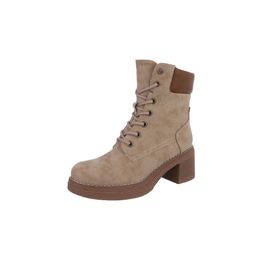 Ital-Design Stiefelette Damen Gr&ouml;&szlig;e 41 braun Winterschuhe