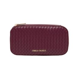 Carlo Colucci Kulturtasche 'Domaschio' Damen Gr&ouml;&szlig;e XS/XL gold / bordeaux