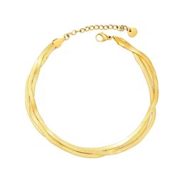 Kim Johanson Armband 'Alma' Damen Gr&ouml;&szlig;e 16 / 21 cm gold