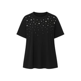 Shape Of You T-Shirt Damen Gr&ouml;&szlig;e XL schwarz / silber