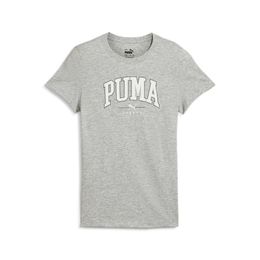Puma T-Shirt 'SQUAD' Jungen Gr&ouml;&szlig;e 140 grau / hellgrau / schwarz / wei&szlig;