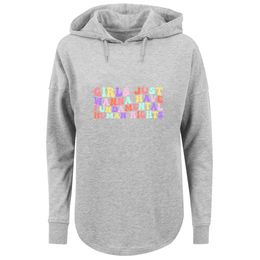 F4NT4STIC Sweatshirt 'Girls Just Wanna Have Fundamental Rights Frauentag' Damen Gr&ouml;&szlig;e S grau / mischfarben