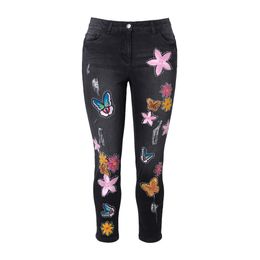 Angel of Style Jeans Damen Gr&ouml;&szlig;e 35/36 blau / orange / pink / schwarz