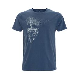 Life-tree Shirt 'Fairwear Organic Maple Island' Herren Gr&ouml;&szlig;e M blau