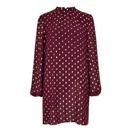 Apricot Gold Foil Spot Shift Mini Dress ' ' Damen Gr&ouml;&szlig;e 44 burgunder Winterkleid