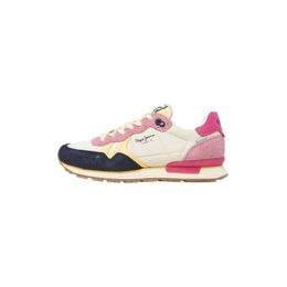 Pepe Jeans Sneaker 'Brit Fly' Damen Gr&ouml;&szlig;e 37 beige / navy / pink / altrosa