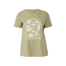 QS T-Shirt Damen Gr&ouml;&szlig;e 6XL beige / hellgr&uuml;n