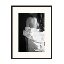 Liv Corday Bild 'Show Me Your Back' Herren Gr&ouml;&szlig;e 30x40 schwarz