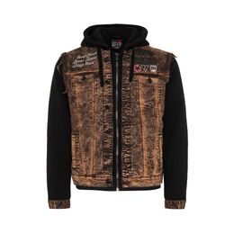 Cipo & Baxx Cipo & Baxx Jacke 'CJ287' Herren Gr&ouml;&szlig;e L braun / schwarz