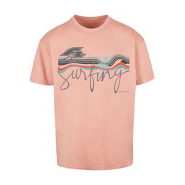 F 2 F2 T-Shirt 'Surfing Sommer Sport' Herren Gr&ouml;&szlig;e S blau / apricot / schwarz