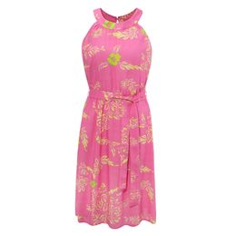 Aniston Casual Kleid Damen Gr&ouml;&szlig;e 40 senf / kiwi / pink