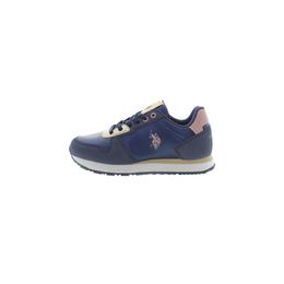U.S. Polo Assn. Sneakers Jungen Gr&ouml;&szlig;e 39 beige / dunkelblau / rosa