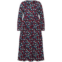 Ulla Popken Kleid Damen Gr&ouml;&szlig;e 42/44 marine / mischfarben Winterkleid
