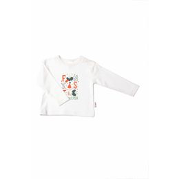 Liliput Niedliches Langarmshirt mit Print Jungen Gr&ouml;&szlig;e 74/80 ecru