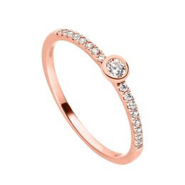 Nana Kay Ring Damen Gr&ouml;&szlig;e 56 rosegold / transparent