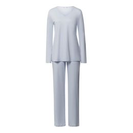 Hanro Pyjama Damen Gr&ouml;&szlig;e M hellblau Winterkleid