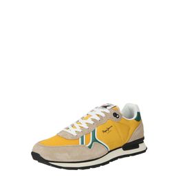 Pepe Jeans Sneaker 'BRIT FUN' Herren Gr&ouml;&szlig;e 40 beige / gelb / smaragd / wei&szlig;