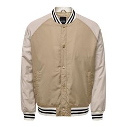 Only & Sons Only & Sons Jacke 'Chris' Herren Gr&ouml;&szlig;e XL beige / camel / ecru / schwarz