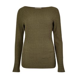 Apricot Side Ruched Textured Jersey Top ' ' Damen Gr&ouml;&szlig;e XXL khaki