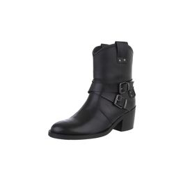 Ital-Design Cowboystiefel Damen Gr&ouml;&szlig;e 39 schwarz Winterschuhe