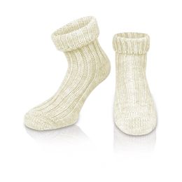 Normani Socken Damen Gr&ouml;&szlig;e 35/38 wollwei&szlig;
